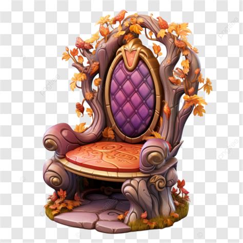 화려한 조각품을 가진 고급스러운 보라색과 금 왕좌 호화로운 보라 금 Png 일러스트 및 이미지 에 대한 무료 다운로드 Pngtree