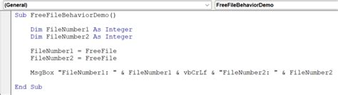 Vba Freefile Definition Examples How To Use