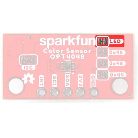 Hardware Overview Sparkfun Tristimulus Color Sensor Opt4048dtsr