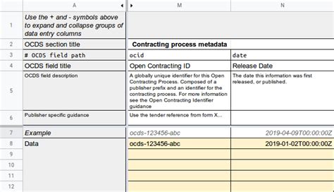 Prototyping Ocds Data Using Spreadsheets Part Ii Open Contracting