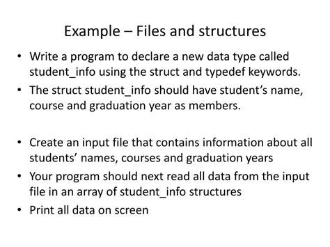Ppt Structures Files And Pointers Powerpoint Presentation Free