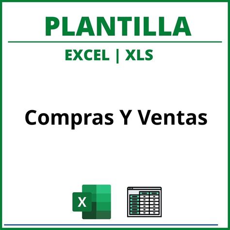 Plantilla Compras Y Ventas Excel