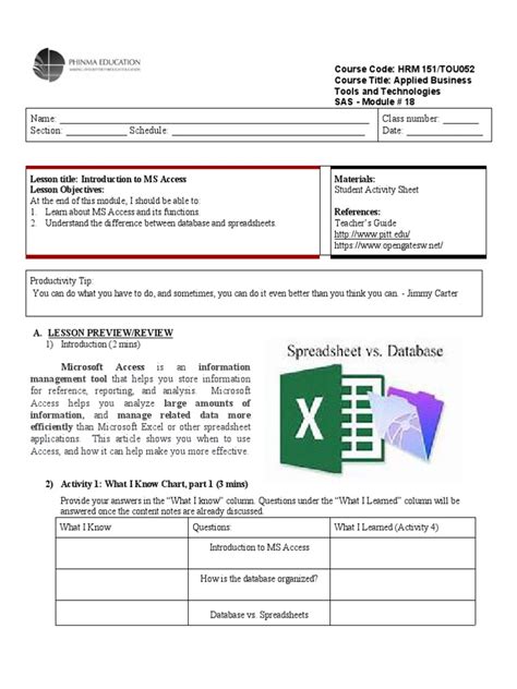 Introduction To Using Microsoft Access Understanding Databases Their Structure And Benefits