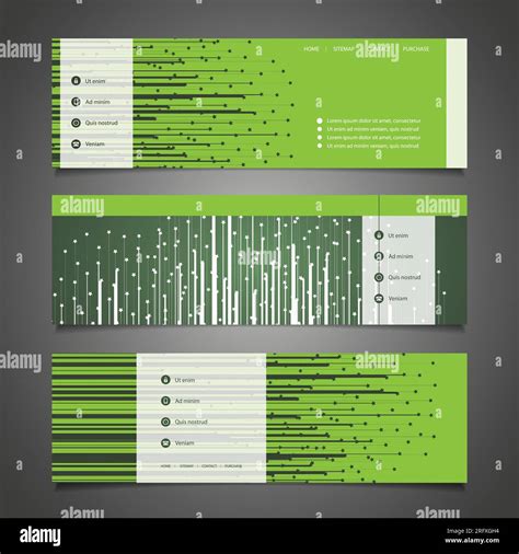 Web Design Elements Header Designs With Stars Stock Vector Image And Art Alamy