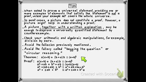 Discrete Structures Lecture 11 Segment 6 Intro To Proofs Part