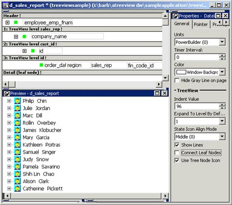 Treeview Datawindow Samples Pb Docs 105 Powerbuilder Library