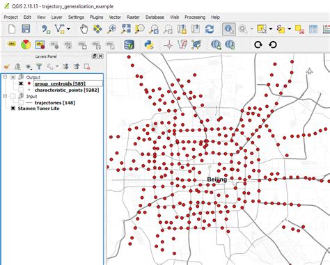 Movement Data In Gis Extra Trajectory Generalization Code And Sample
