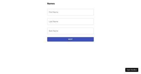 multi step form codesandbox