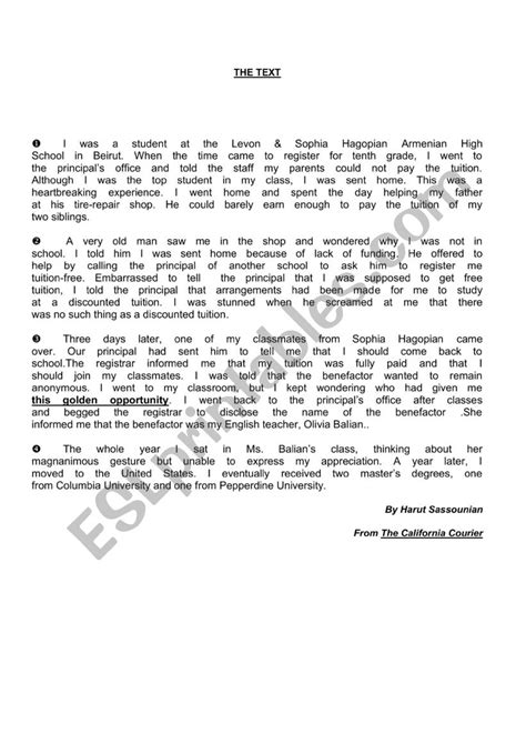 Full Term Test 3 Reading Comprehension 3rd Form Esl Worksheet By Amyly