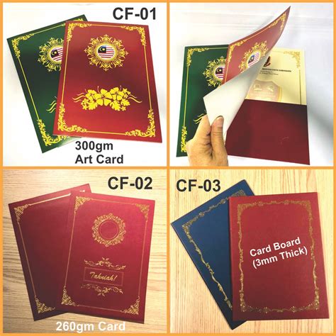 Certificate Holder A4 File Hard And Soft Cover Certificate Folder Sijil Folder Shopee Malaysia