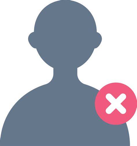 Delete Man User Flat Color Icon Vector Icon Banner Template 17999738 Vector Art At Vecteezy