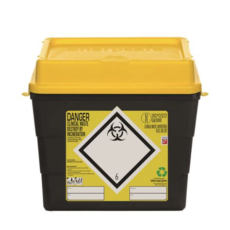 Hospidex Sampling Container Sharpsafe 8l Clinisafe Uk Label Labfriend Malaysia