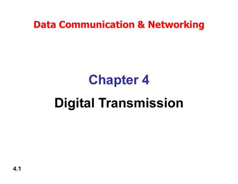 Data Communication No Description Chapter Data Communication Networking Digital Studocu