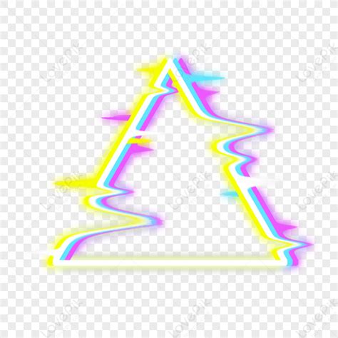 네온 오류 스타일 삼각형 테두리 일러스트타일러네온 상자 Png 일러스트 무료 다운로드 Lovepik