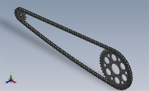 链轮模型 铃木摩托车链条结构 SOLIDWORKS 2016 模型图纸下载 懒石网