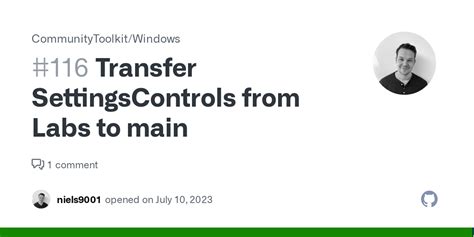 transfer settingscontrols from labs to main · issue 116