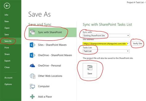 How To Sync MS Project With SharePoint SharePoint Maven