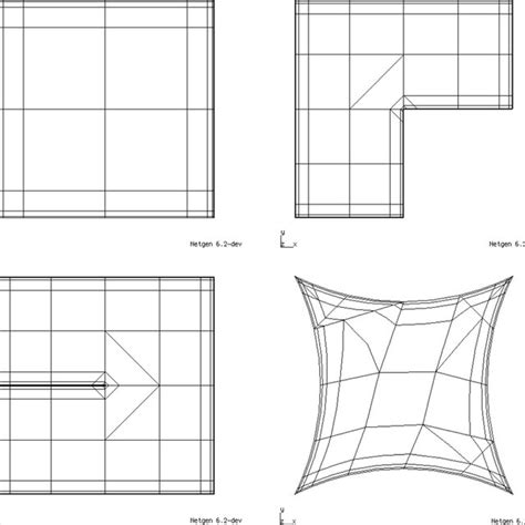 Examples Of Geometric Boundary Refined Meshes Generated By Download Scientific Diagram
