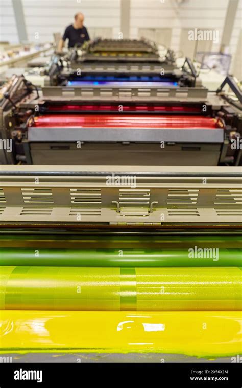 Press Printing Offset Machine Stock Photo Alamy