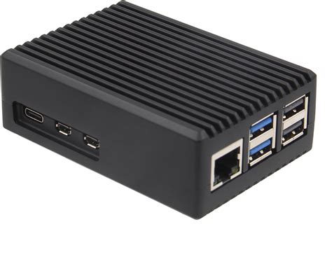 Geeekpi Raspberry Pi 4 Aluminum Nas Case With Pwm Fan And M2 Sata Ssd Adapter Boardraspberry