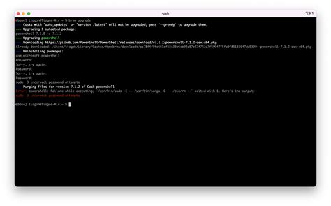 Cant Upgrage Via Homebrew On Mac Os · Issue 14840 · Powershellpowershell · Github
