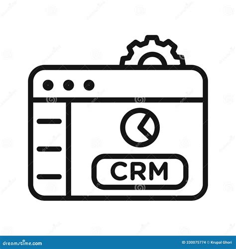 Crm Symbol Mark In Filled Style Stock Illustration Illustration Of Logo Technology 330075774