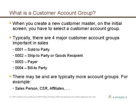 Sap Customer Account Groups Vs Sap Partner Functions