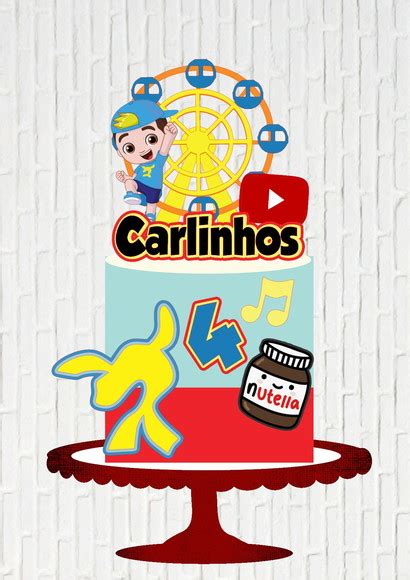 Arquivo De Corte Topo Lucas Neto Roda Gigante Camadas 3 No Elo7 Fábrika De Sonhos Arquivos