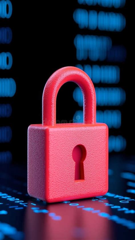 Digital Locks And Binary Code Are Symbols Of Online Security