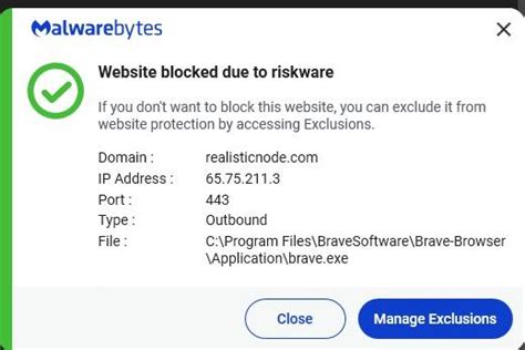 Website Blocked Due To Riskware Resolved Malware Removal Logs Malwarebytes Forums