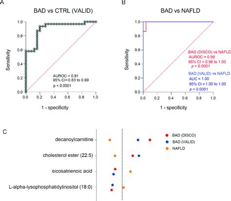 Validation Of Bad Diagnostic Score A The Receiver Operating Download Scientific Diagram