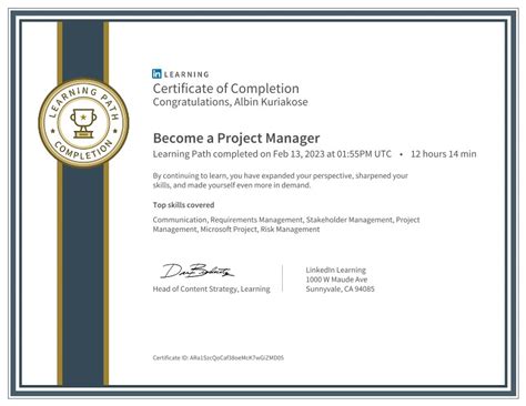 Albin Kuriakose On Linkedin Certificate Of Completion