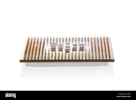 Computer CPU Isolated On A White Background Stock Photo Alamy