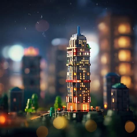 Premium Photo Tower Blocks Game Generated By Ai