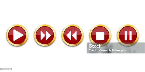 스트림 인터페이스 라이브 버튼 기호 기호 버튼 아이콘 벡터 일러스트레이션을 재생합니다 웹 디자인 스톡 이미지 Eps 10 검은색에 대한 스톡 벡터 아트 및 기타 이미지