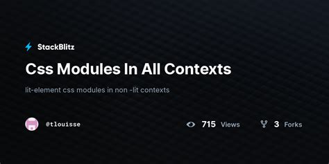 Css Modules In All Contexts Stackblitz