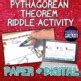 Pythagorean Theorem Activity Riddle By Idea Galaxy TPT