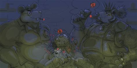 rule 34 2016 anothermeekone anthro black nose body hair brothers cigar cigarette clothed