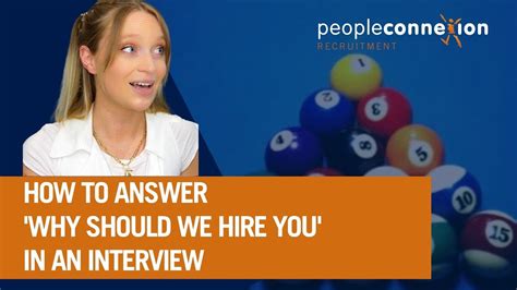Why Should We Hire You How To Answer Youtube