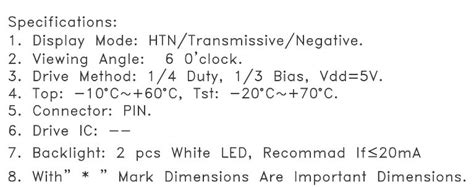 Customized Custom 7 Segment Lcd Display Module With Backlight