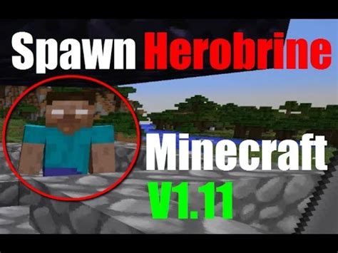 How To SPAWN Herobrine In Minecraft 1 11 YouTube