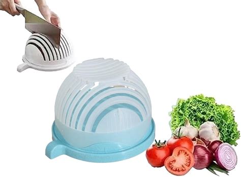 Amazon.com: 3 in 1 Snap Salad Cutter Bowl, 60 Second Instant Salad ...