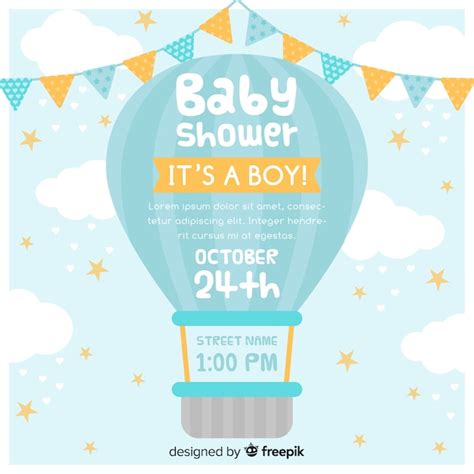 Invitaci N De Baby Shower Vector Gratis