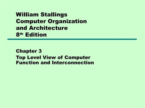 03 top level view of computer function and interconnection ppt