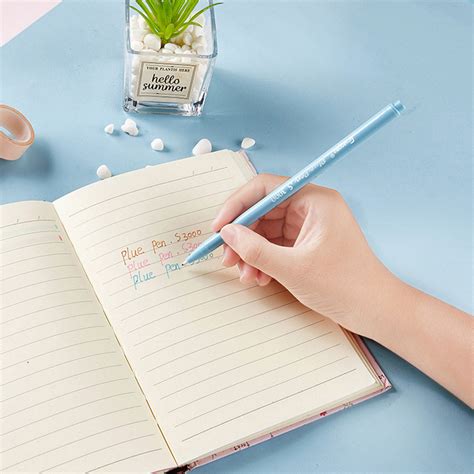 Badu Bg Проста фина цветна ученическа акварелна писалка 12 цветни маркери за граници на рисунки