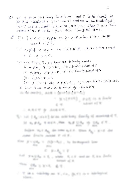 SOLUTION Topology Problems And Solutions Studypool