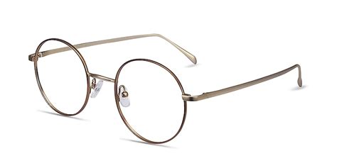 Synapse Round Brown Full Rim Eyeglasses Eyebuydirect