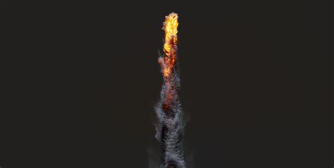 Animated Rocket Flame OpenVDB 3D Model Animated CGTrader
