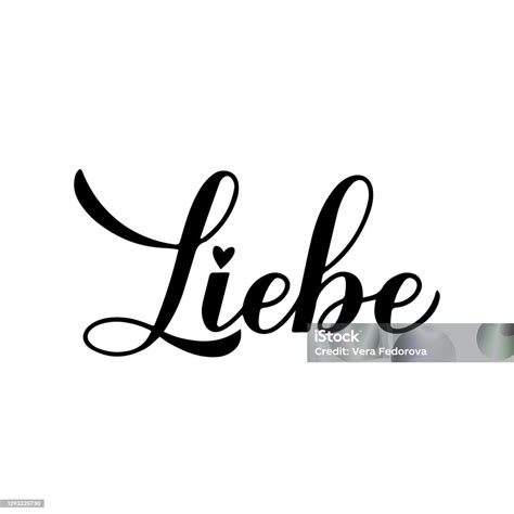 리베 서예 핸드 레터링 독일어로 비문을 사랑해요 발렌타인 데이 타이포그래피 포스터 배너 인사말 카드 티셔츠 로고 디자인 전단지 스티커 등을 위한 벡터 템플릿 14세기에 대한