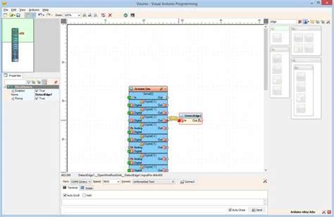 Arduino Nano Contra Rebotes Y Alternar Botón Con Visuino Paso 4 En Visuino Añadir